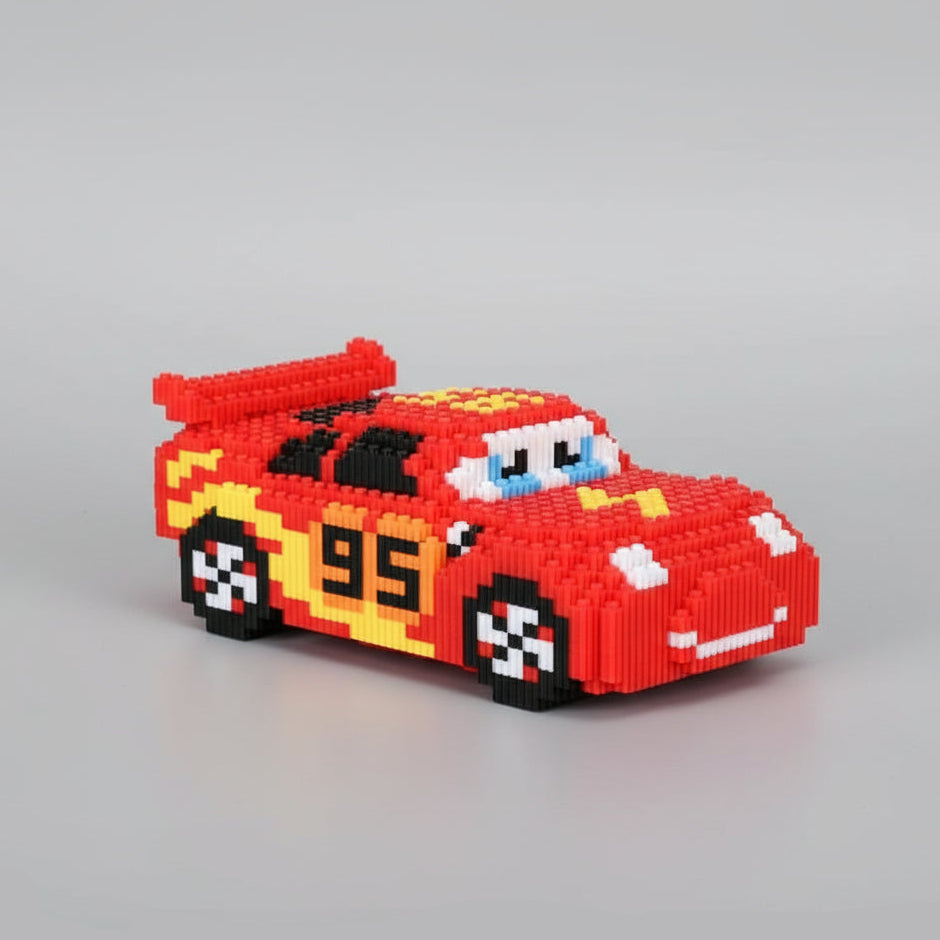Rode Race-auto | Bouwsteentjes – Bouwpakket.com